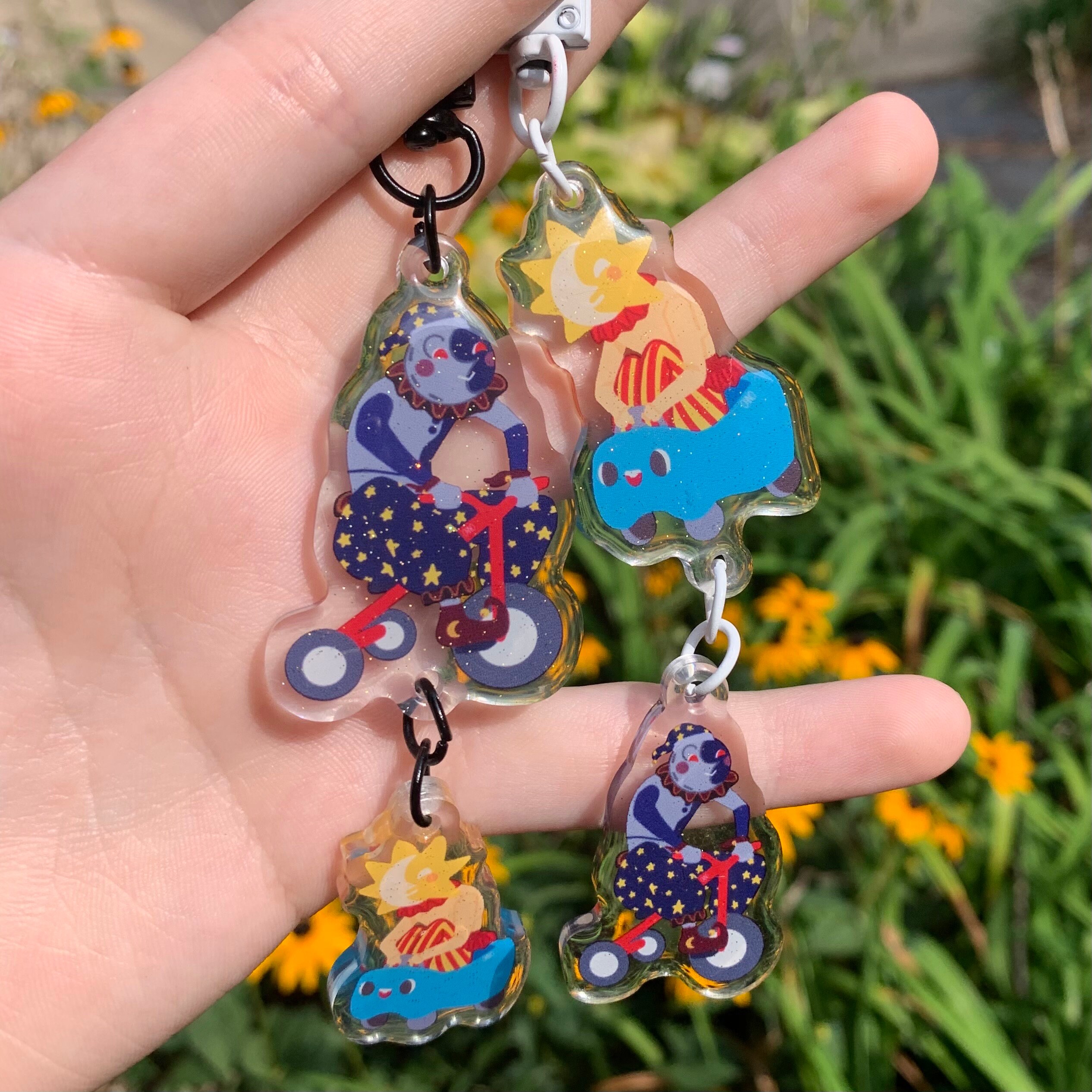 IN-STOCK Sundrop & Moondrop Connecting Acrylic Keychain FNAF Five ...