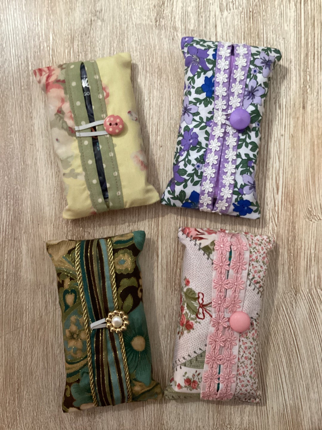Purse Tissue Cover, Travel Tissue Holder, Tissue Pouch, Fabric Tissue ...