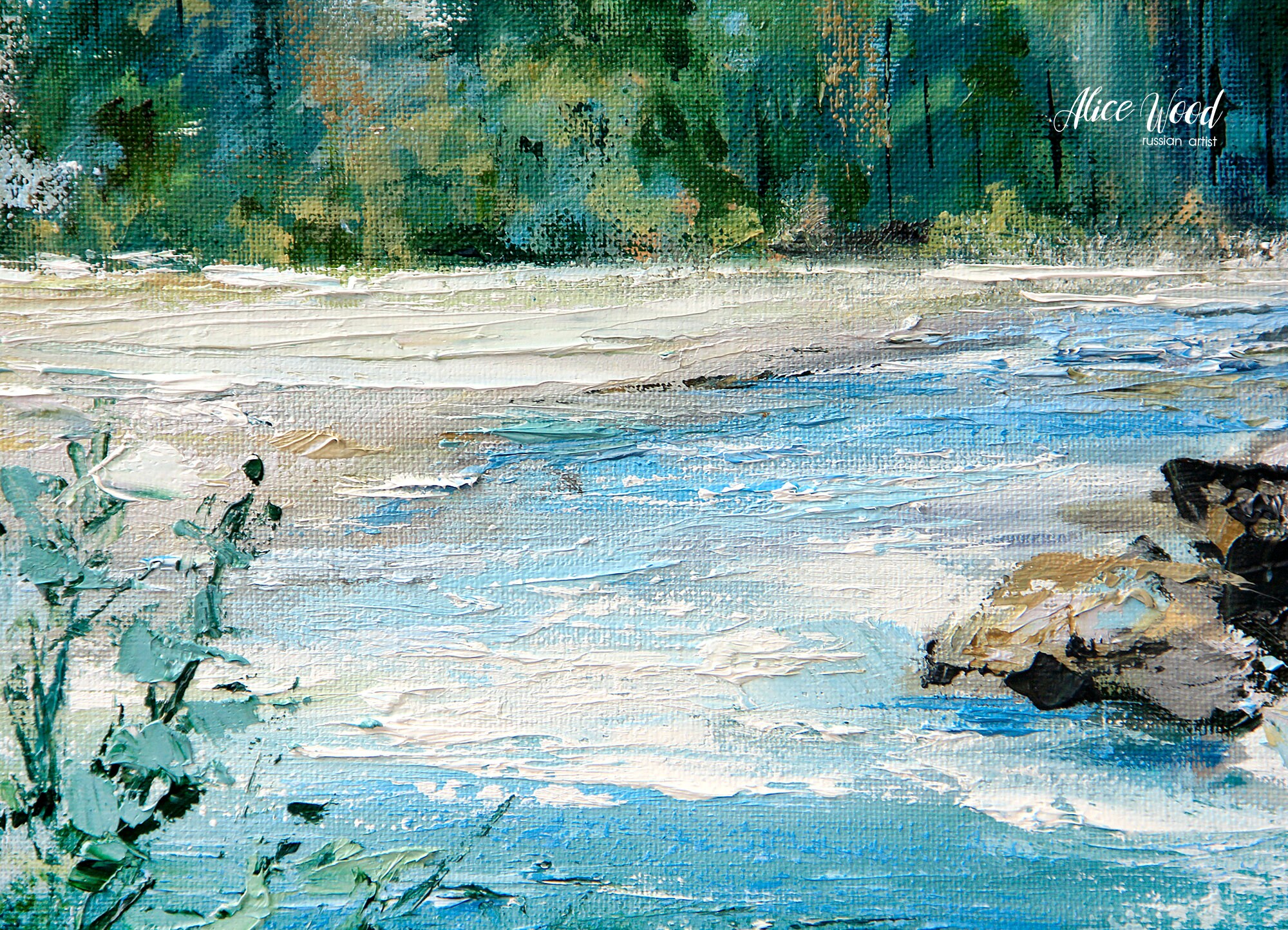 Smoky Mountain Painting Original Canvas Art Great Smoky | Etsy