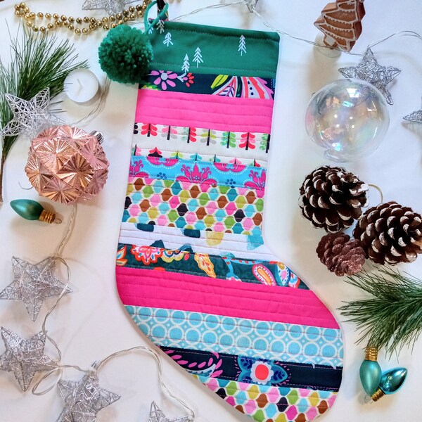 Patchwork Christmas Stockings - Etsy