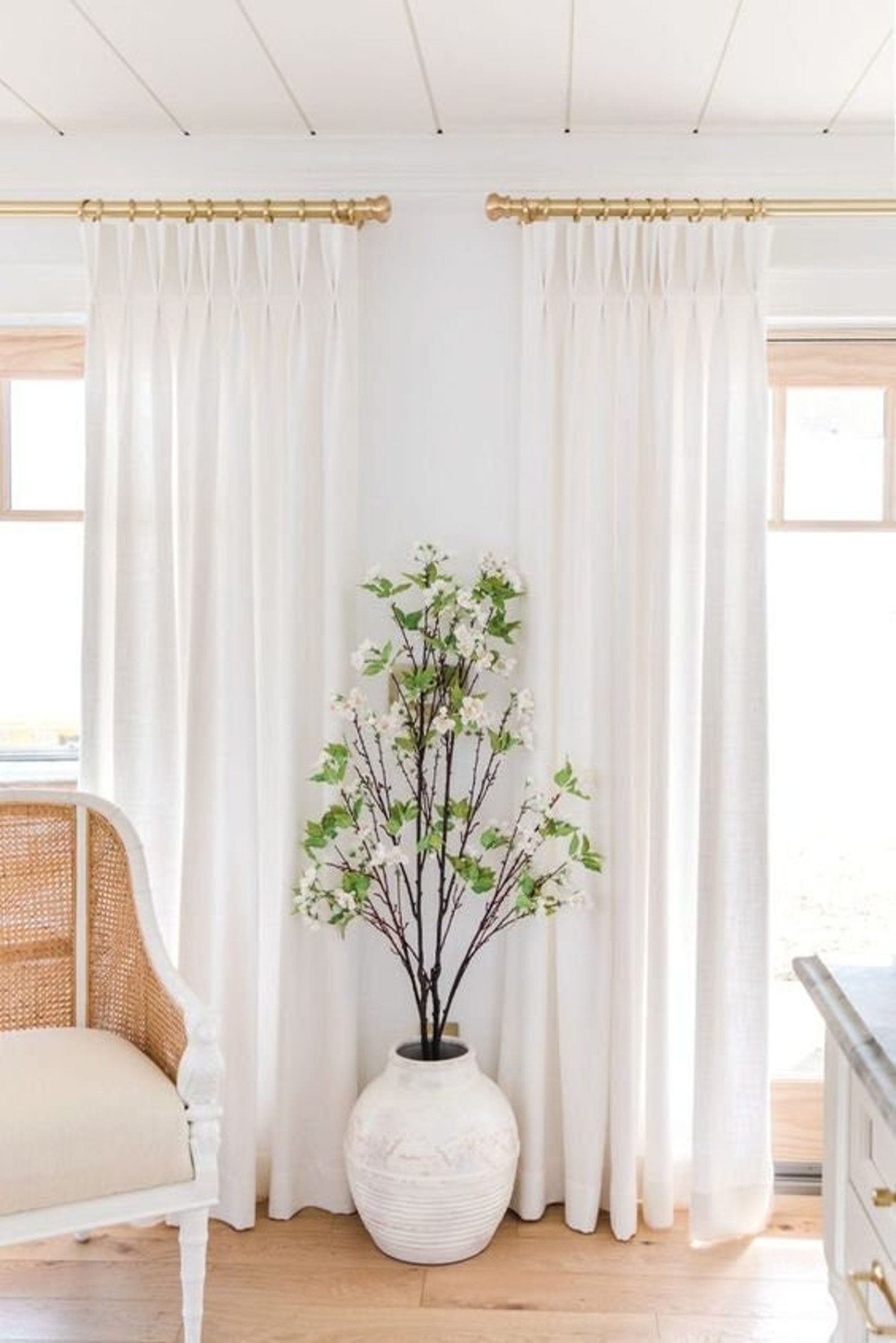 IHF Linen Solid Lined Grommet Pleated Extra Wide Panels Custom - Etsy