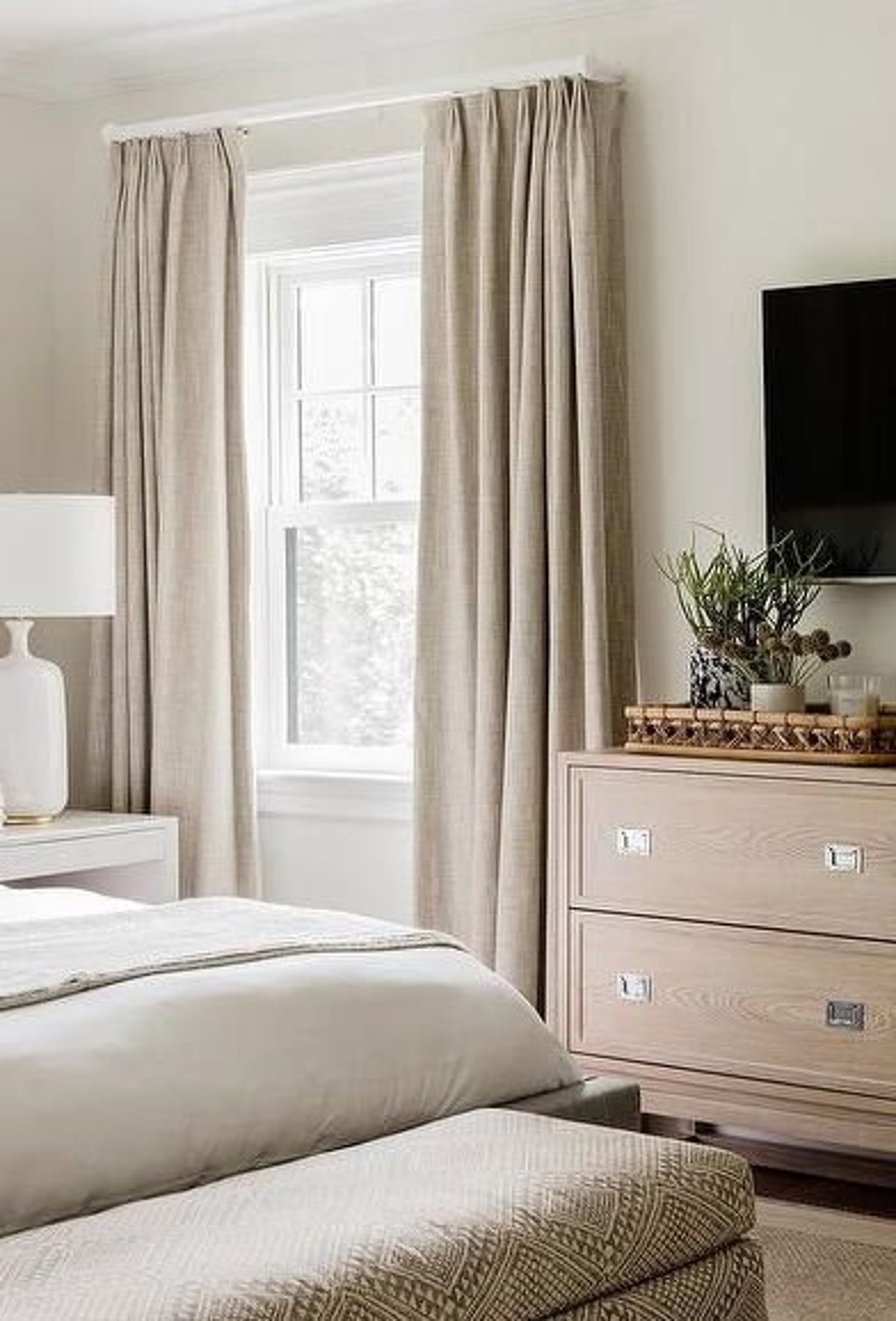 IHF Linen Solid Lined Grommet Pleated Extra Wide Panels Custom - Etsy