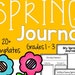 Spring Journal Writing for First, Second, and Third Graders Printables ...