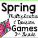 SPRING Math Games 3rd Grade NO PREP Multiplication - Etsy