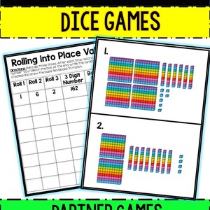 Second Grade Math Games Addition, Subtraction, Place Value - Etsy Canada