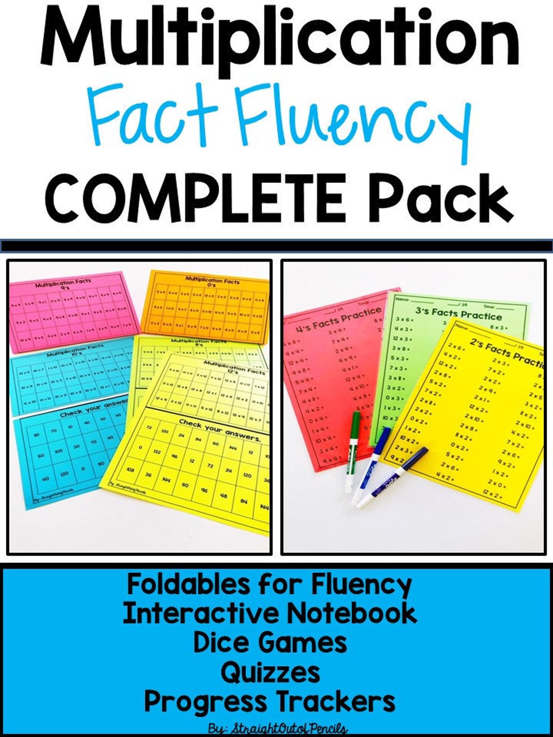 Multiplication Facts Activities Builds Fluency - Etsy