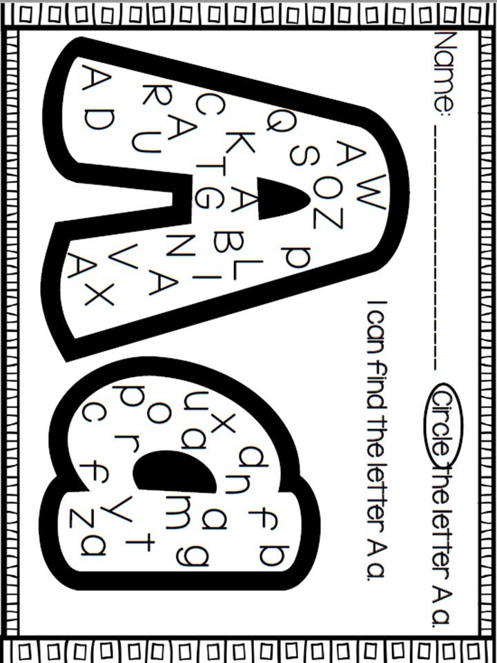 Alphabet Activities Upper and Lower Case Letter Worksheets - Etsy