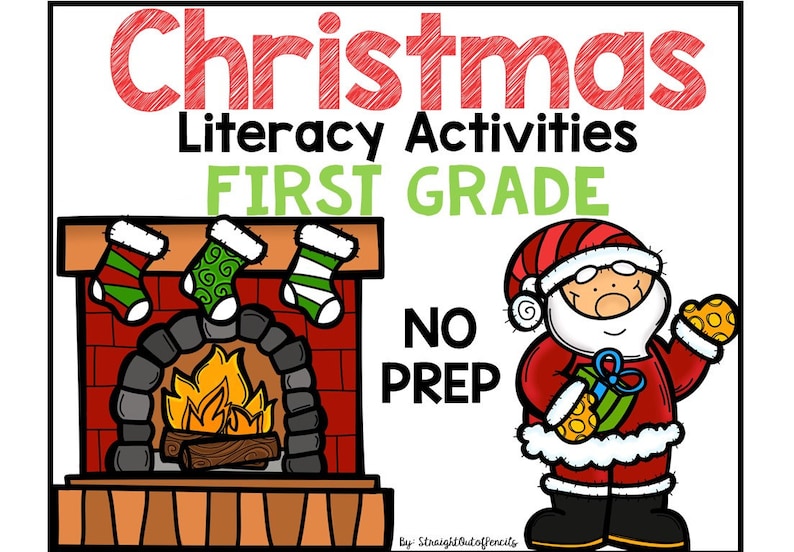 Christmas First Grade Literacy, Reading, Word Work Activities - Etsy