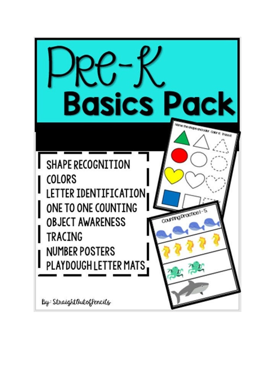 Toddler and Prek Activities Shapes, Numbers, Letters, and MORE - Etsy