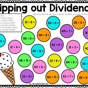 Summer Multiplication and Division Games - Just Add Dice and Play! - Etsy