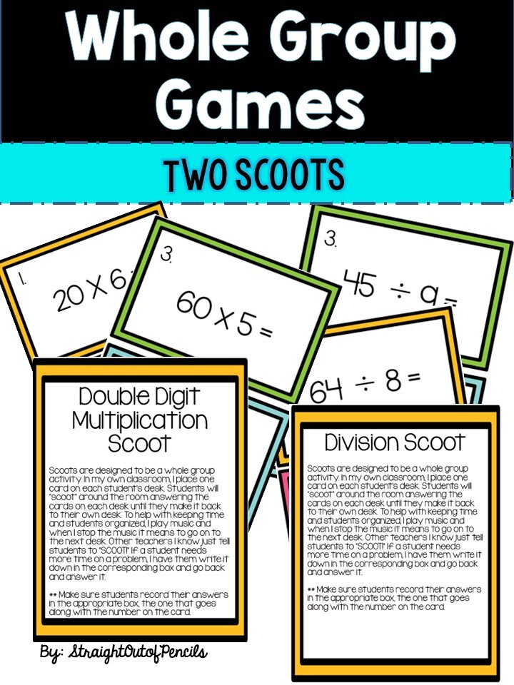 Multiplication and Division Facts Games - Etsy
