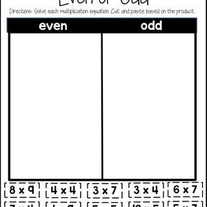 Multiplication and Division Practice Printable Games and Activities for ...