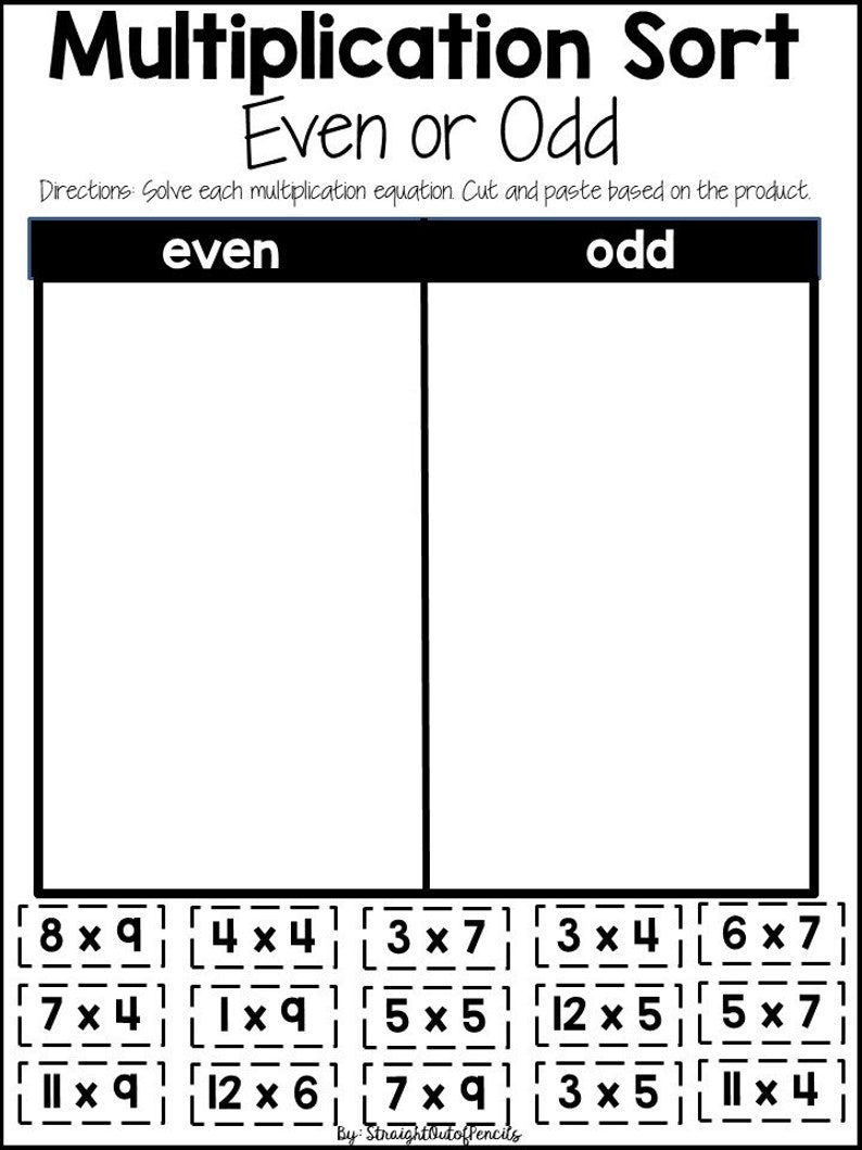 Multiplication and Division Practice Printable Games and Activities for ...