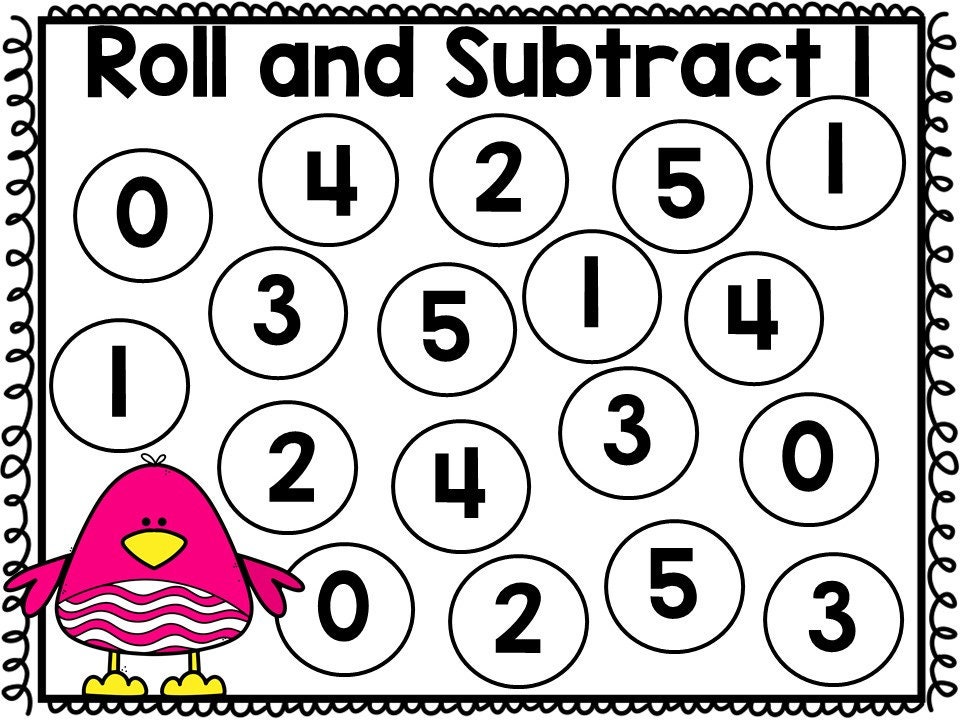 Number Games for Kindergarten or First Grade - Etsy