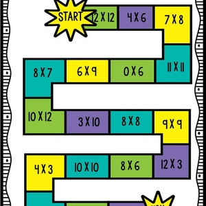 Multiplication and Division Facts Games - Etsy