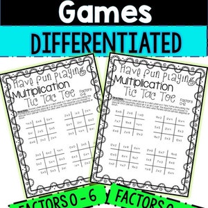 Multiplication and Division Facts Games - Etsy