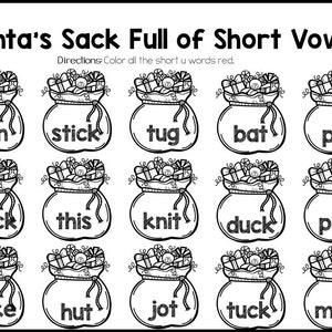 Christmas First Grade Literacy, Reading, Word Work Activities - Etsy