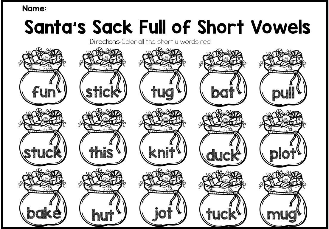 Christmas First Grade Literacy, Reading, Word Work Activities - Etsy