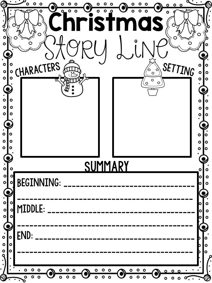 Christmas ELA Reading, Writing, Word Work Activities for First Grade ...