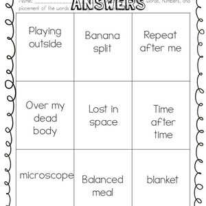 Brain Teasers Word Puzzles Grades 2 - 6 Word Games for Kids - Etsy