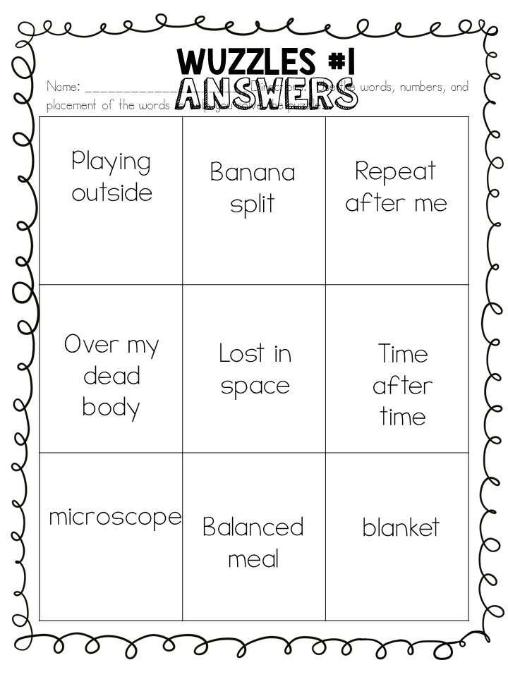 Brain Teasers Word Puzzles Grades 2 - 6 Word Games for Kids - Etsy