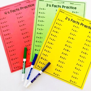 Multiplication Facts Activities - Builds Fluency - Etsy