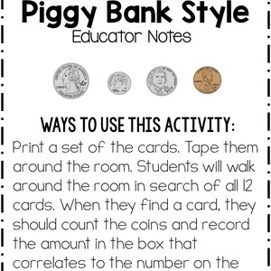 Money Worksheets for Second Grade - Etsy