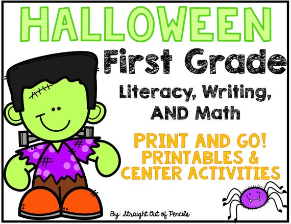 Hojas De Trabajo De Resta De Halloween De Primer Grado Sumas De