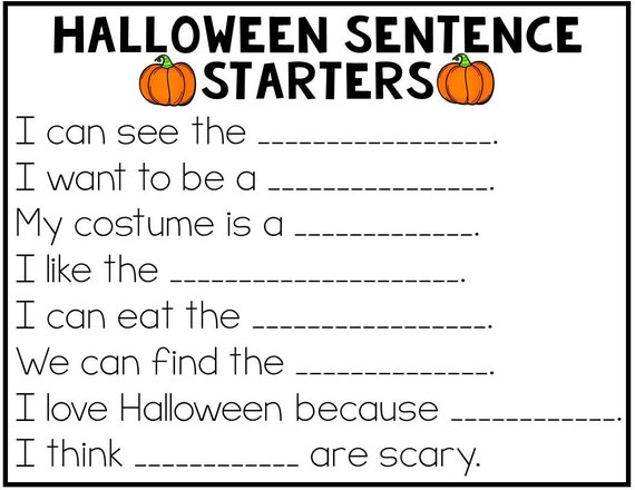 First Grade Halloween Worksheets