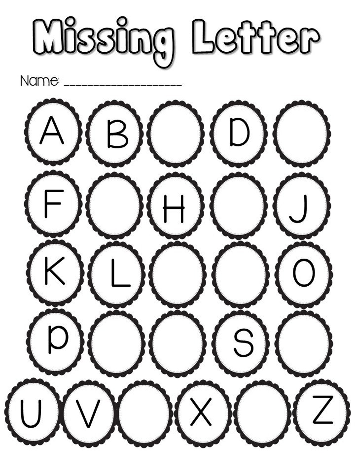 Alphabet Activities Upper and Lower Case Letter Worksheets - Etsy
