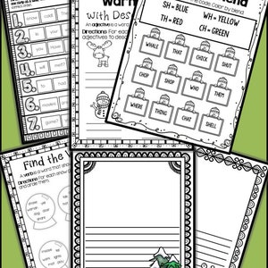 Winter ELA First Grade Activities - Etsy