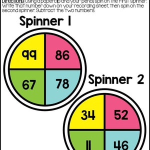 Second Grade Math Games Addition, Subtraction, Place Value - Etsy