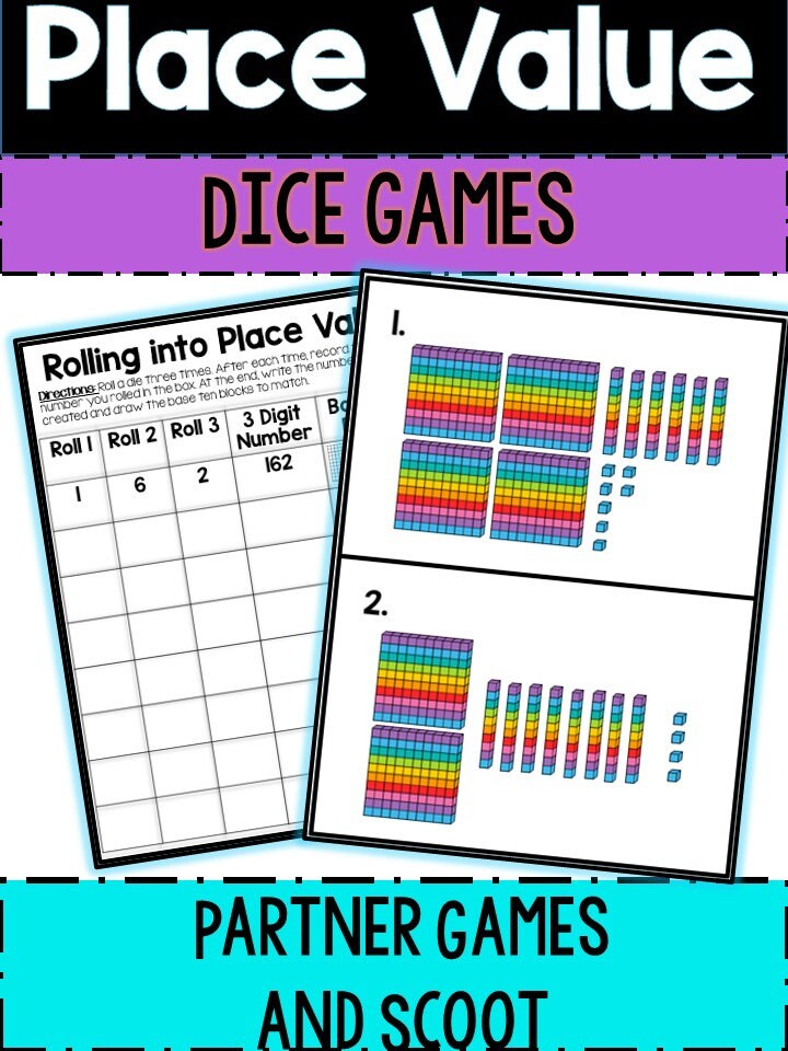 Addition and Subtraction Math Games - Second Grade Math Activities - Etsy