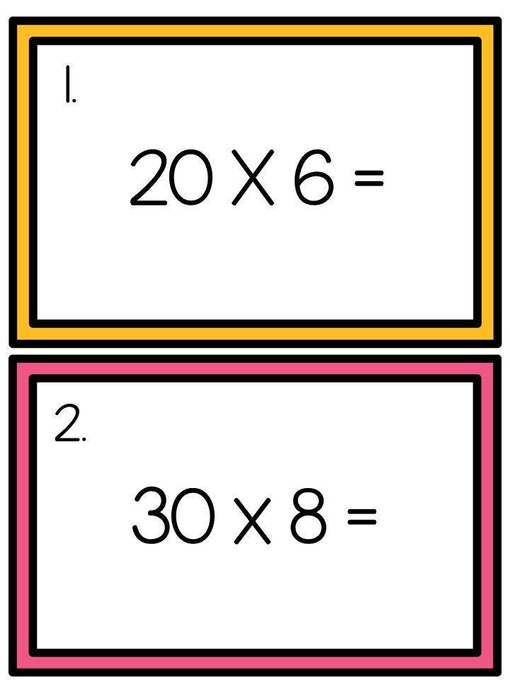 Multiplication and Division Facts Games - Etsy