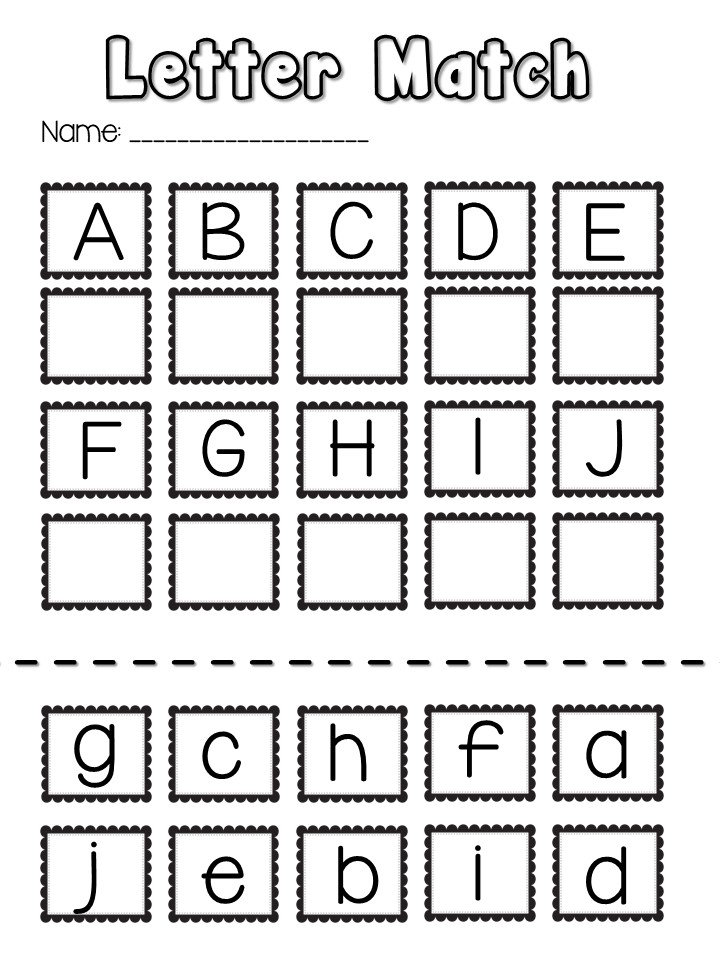 Alphabet Activities Upper and Lower Case Letter Worksheets - Etsy