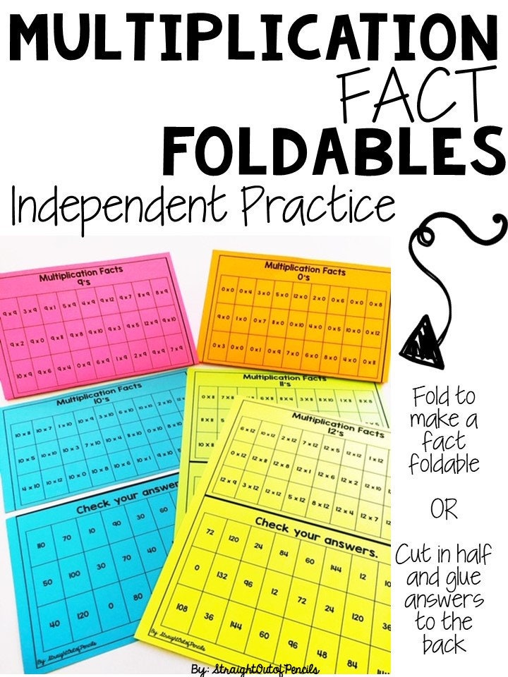 Multiplication Facts Activities - Builds Fluency - Etsy