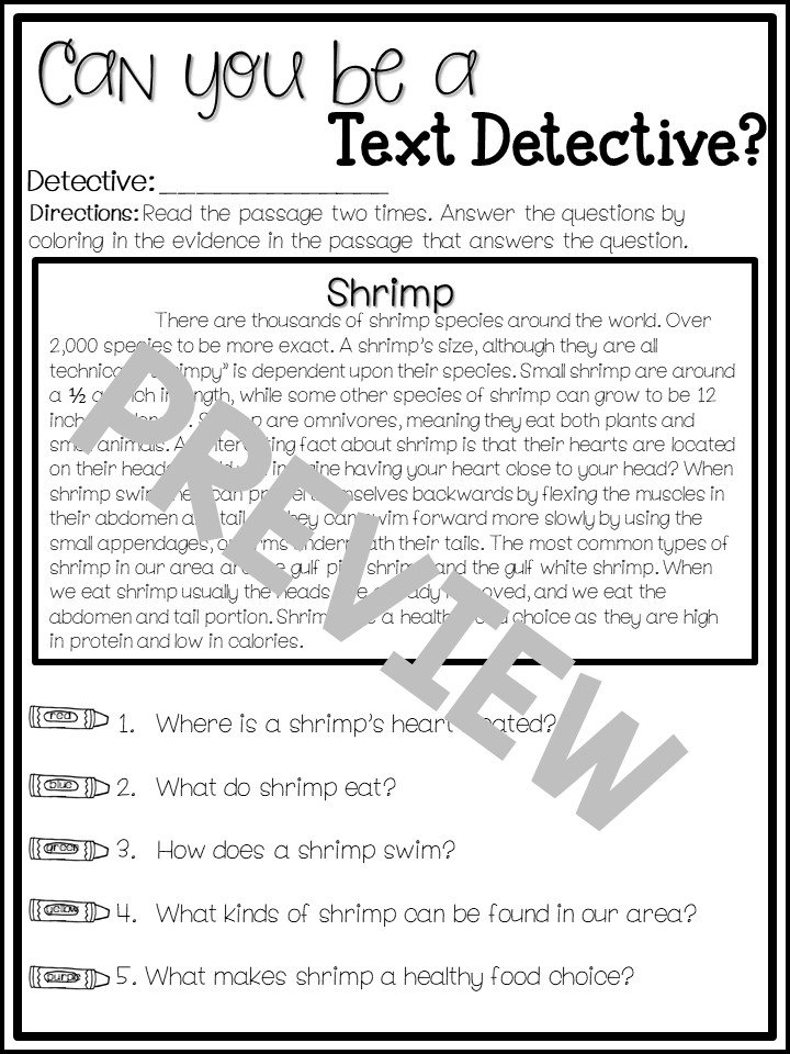 Animal Reading Passages - Close Reading - Find Evidence - Etsy