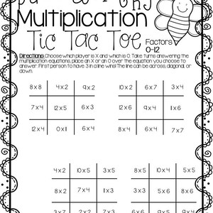 SPRING Math Games 3rd Grade NO PREP Multiplication - Etsy