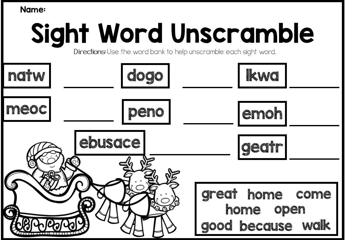 Christmas First Grade Literacy, Reading, Word Work Activities - Etsy