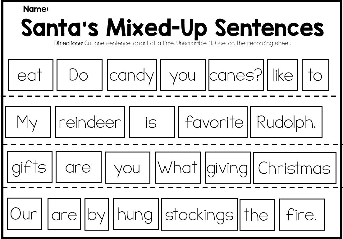 Christmas First Grade Literacy, Reading, Word Work Activities - Etsy
