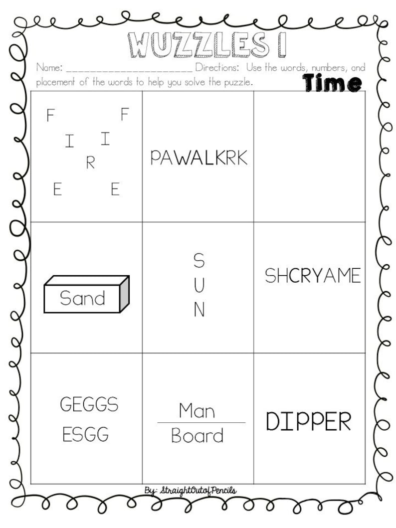 Brain Teaser MEGA PACK Word Puzzles 180 Puzzles - Etsy