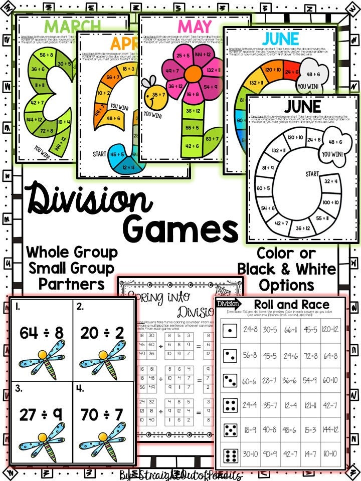 SPRING Math Games 3rd Grade NO PREP Multiplication - Etsy