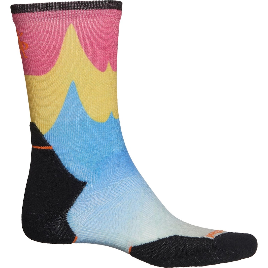 Smartwool Athlete Edition Run Print Socks Merino Wool, Crew for Men and ...