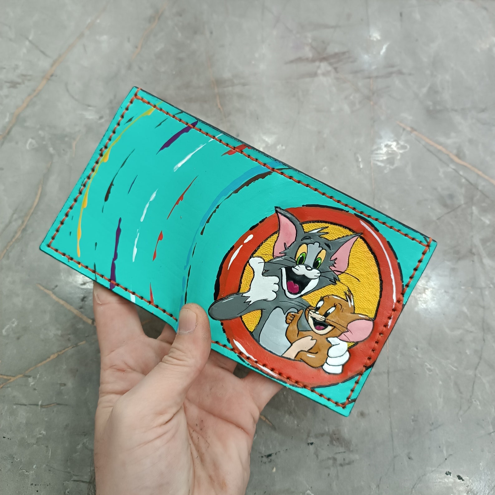 Tom and Jerrys, Small Womens Wallet, Bifold Minimalist Wallet, Comic ...