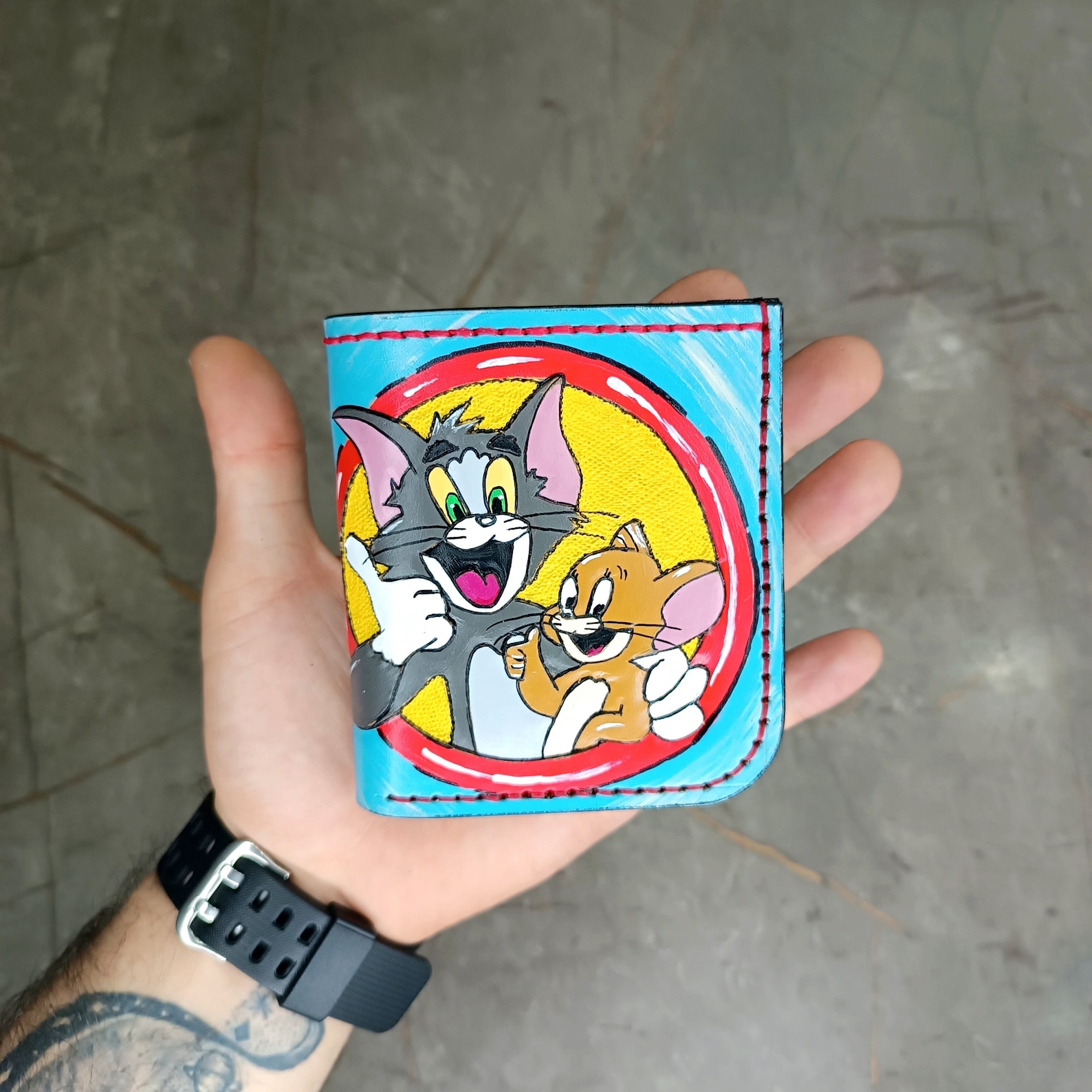 Tom and Jerrys, Small Womens Wallet, Bifold Minimalist Wallet, Comic ...