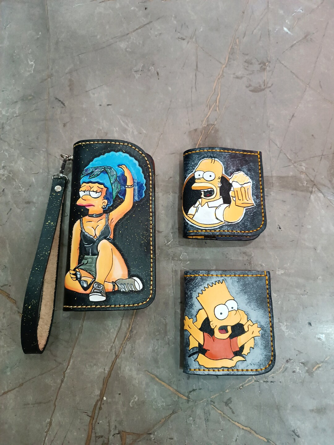 Simpsons, Minimalist Wallet, Leather Wallet, Small Wallet, Slim Wallet ...