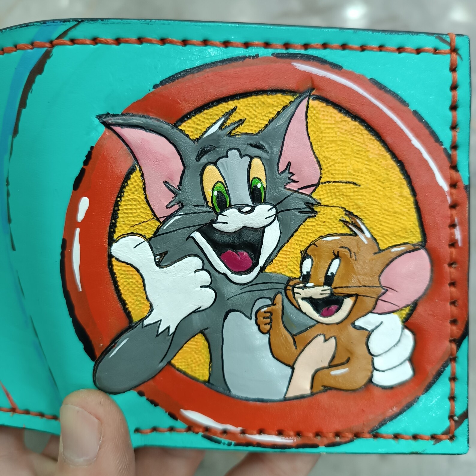Tom and Jerrys, Small Womens Wallet, Bifold Minimalist Wallet, Comic ...