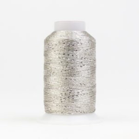 2000 Silver Glamore™ 12wt Rayon and Metallic Thread | Etsy