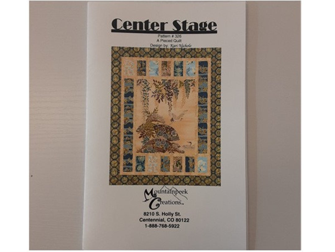 Center Stage Quilt Pattern - Etsy