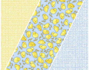 Baby Chick Fabric Baby Chicks on White by Thistleandfox Spring Baby ...